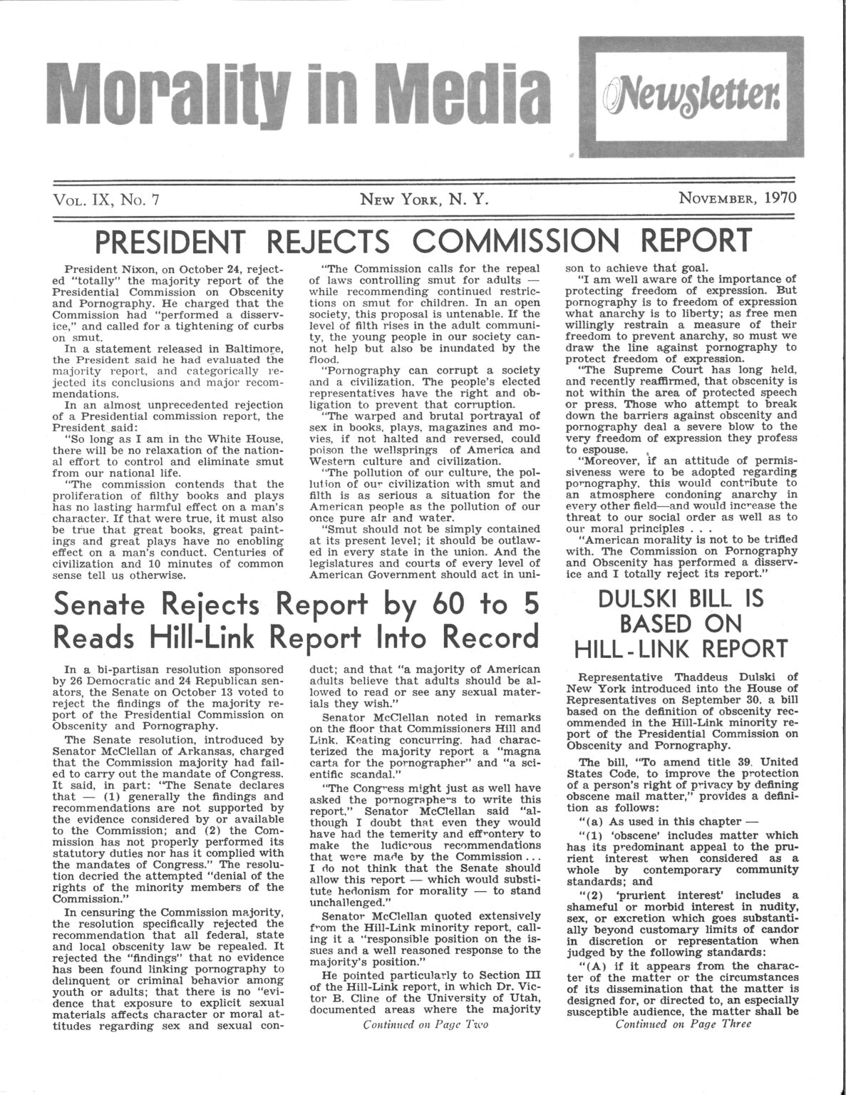 NCOSE History - NCOSE